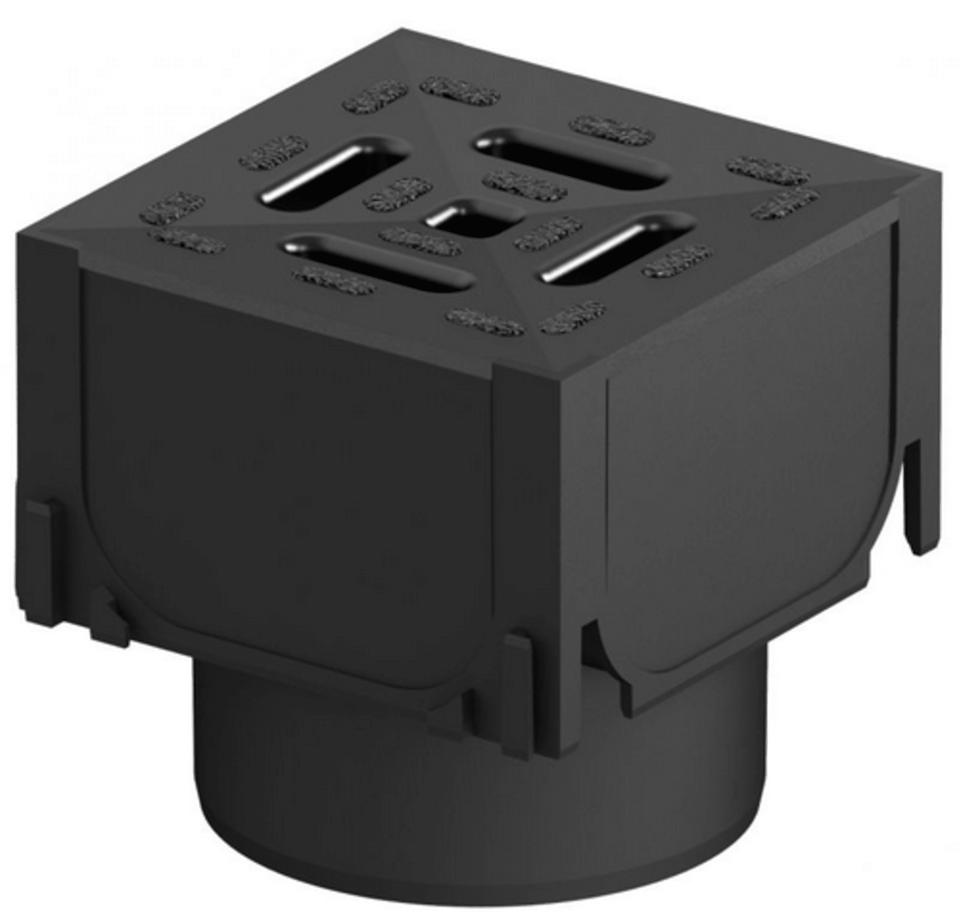 ACO Hexaline Hoekelement Kunststof Rooster Zwart tuininrichting | terras & trends